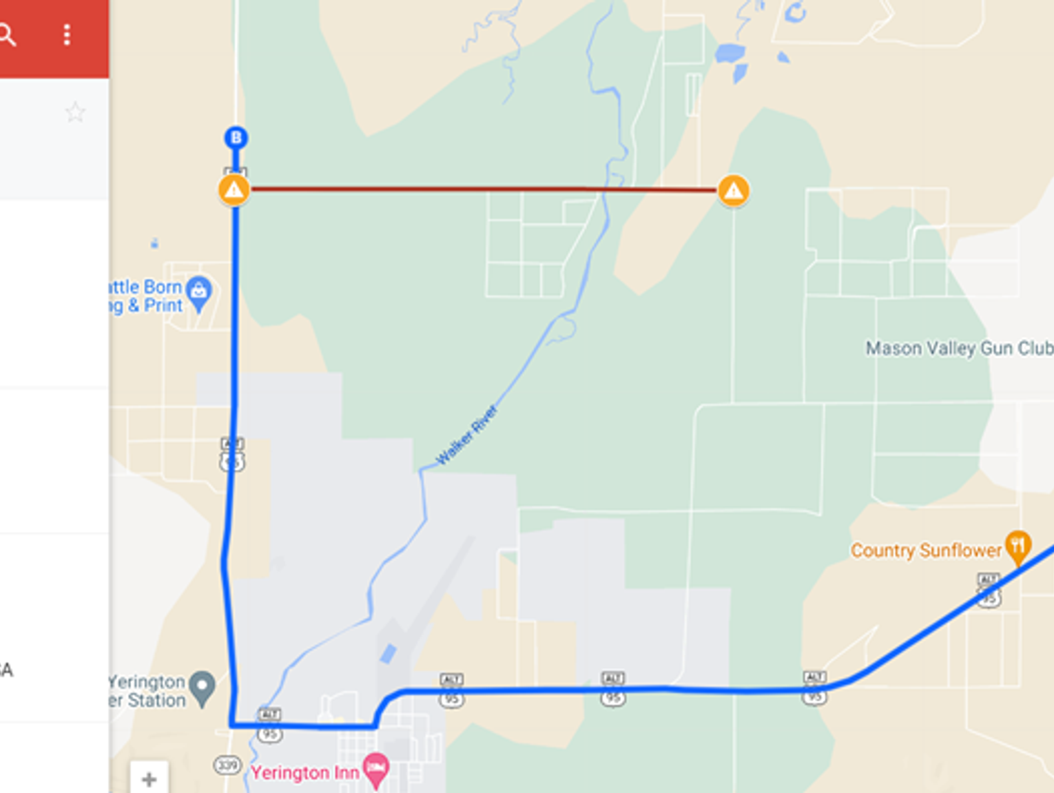 Miller Lane closed between US 95A and Aiazzi Lane in Yerington