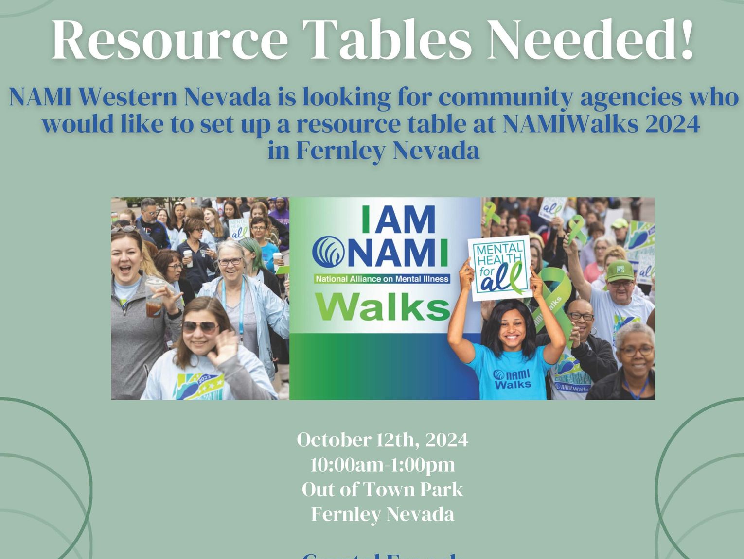 Nami Walk scheduled Oct. 12 at Out of Town Park