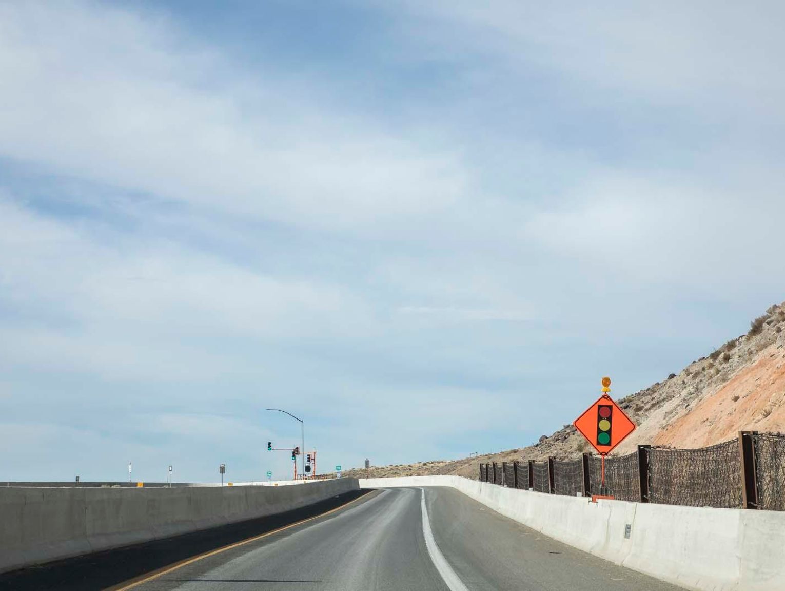 NDOT activates permanent traffic signal at USA Parkway ramp